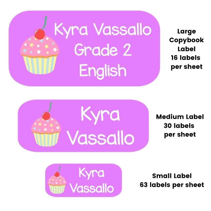 Zaky's Stationery - Online Shop. Labels for Girls