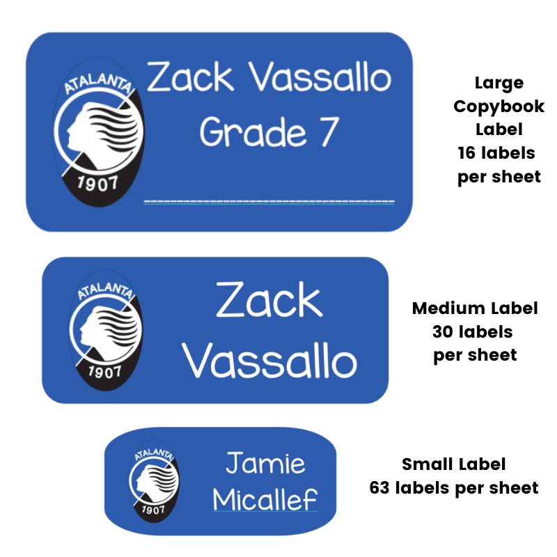 Zaky's Stationery - Online Shop. Football Team Labels